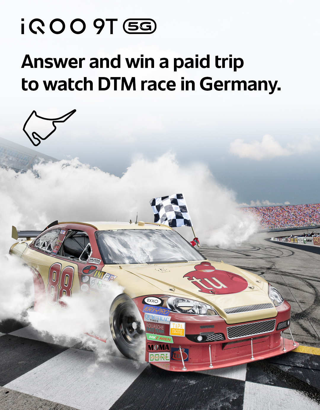 Contest Alert : iQOO 9T -Paid trip to DTM race in Germany.