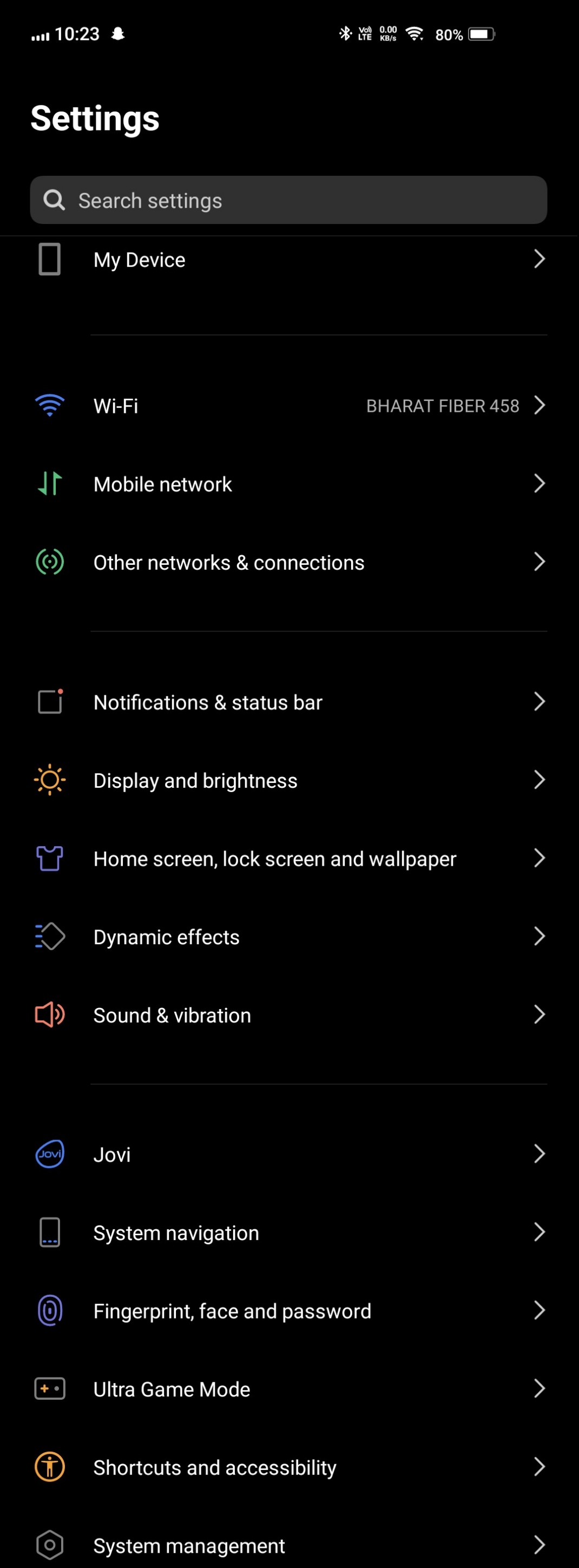 Some off-screen features in iQOO 3