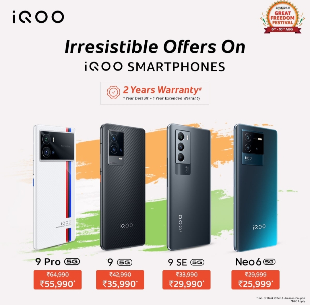 Great Offers On iQOO Devices With Extended Warranty