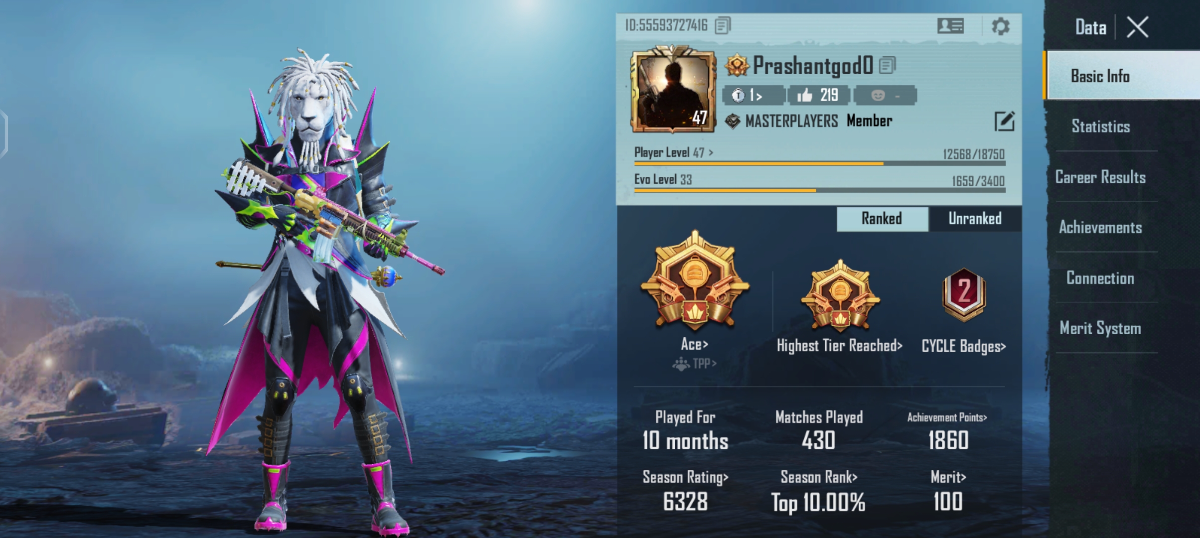 MY BGMI/COD PROFILE PAGE