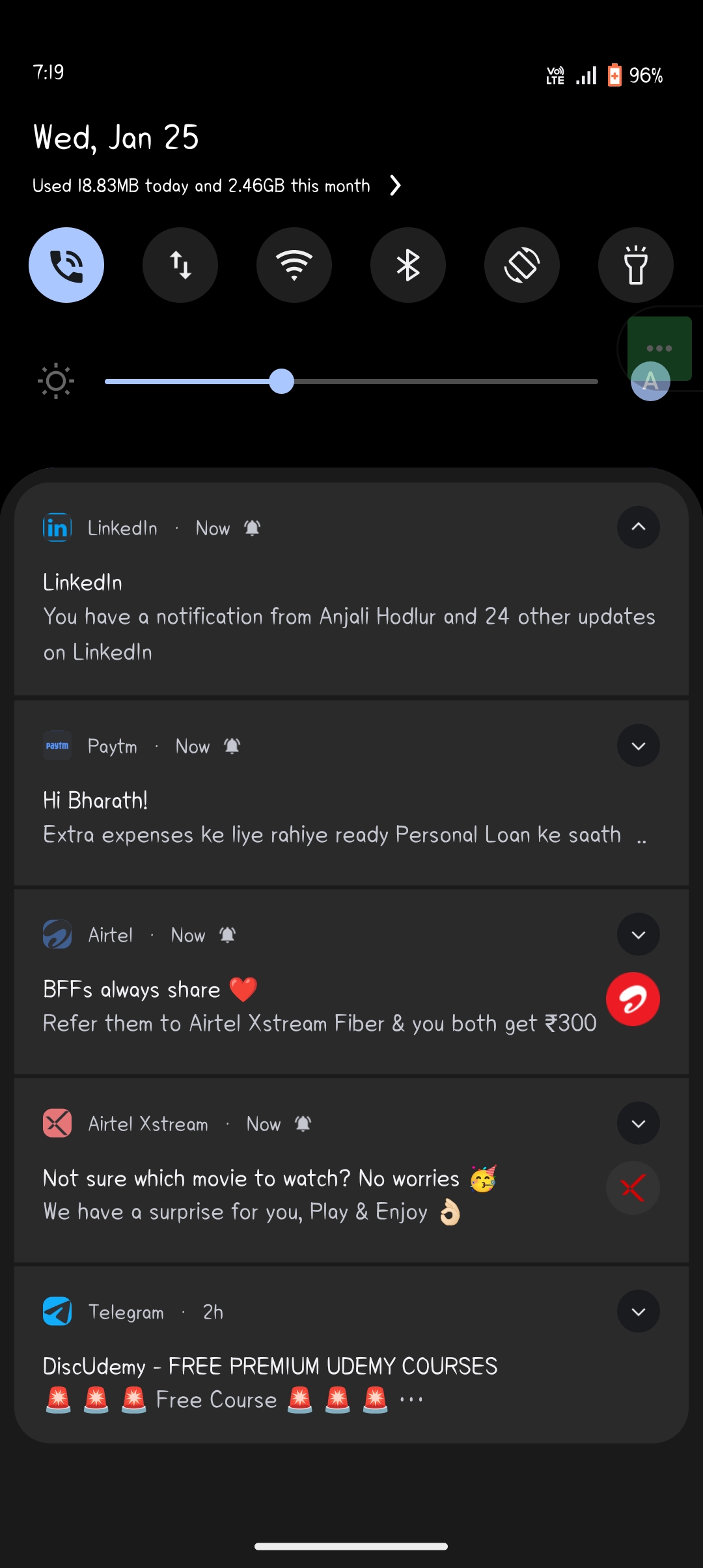 Getting late notifications