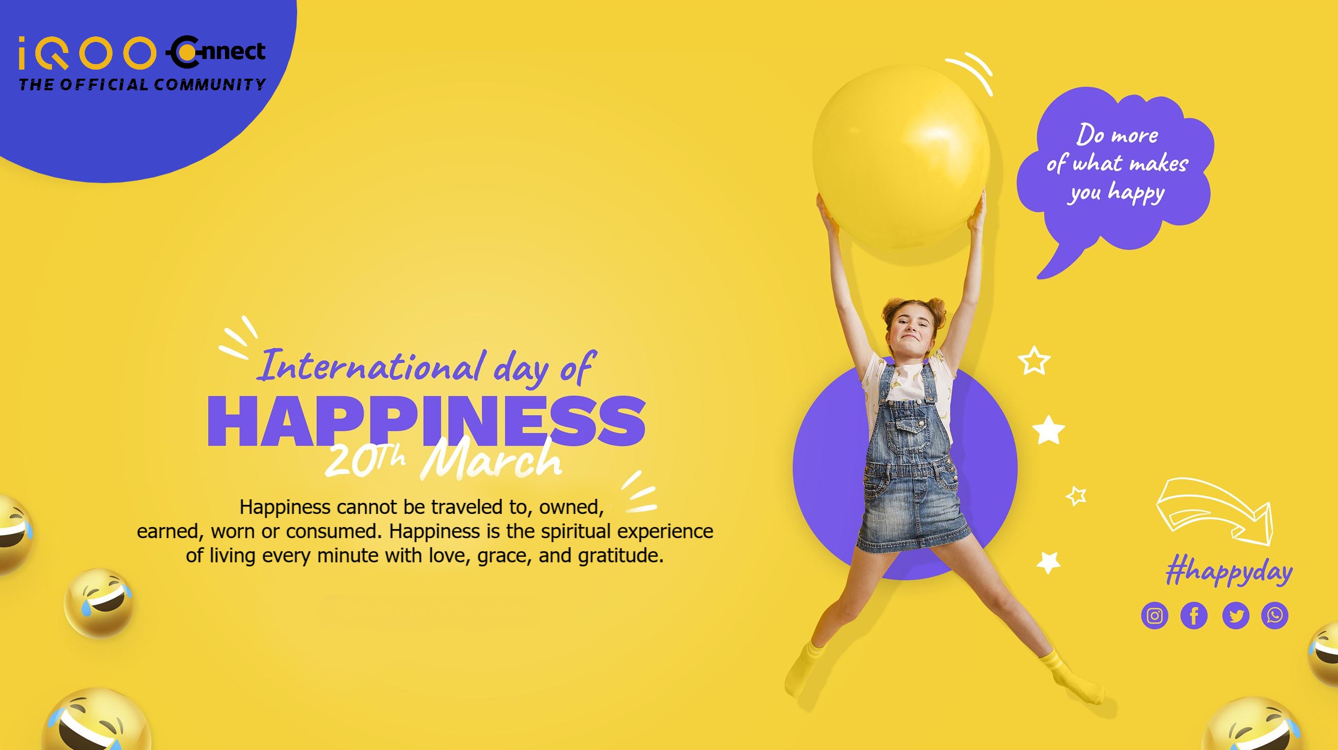 International Day of Happiness – March 20, 2023