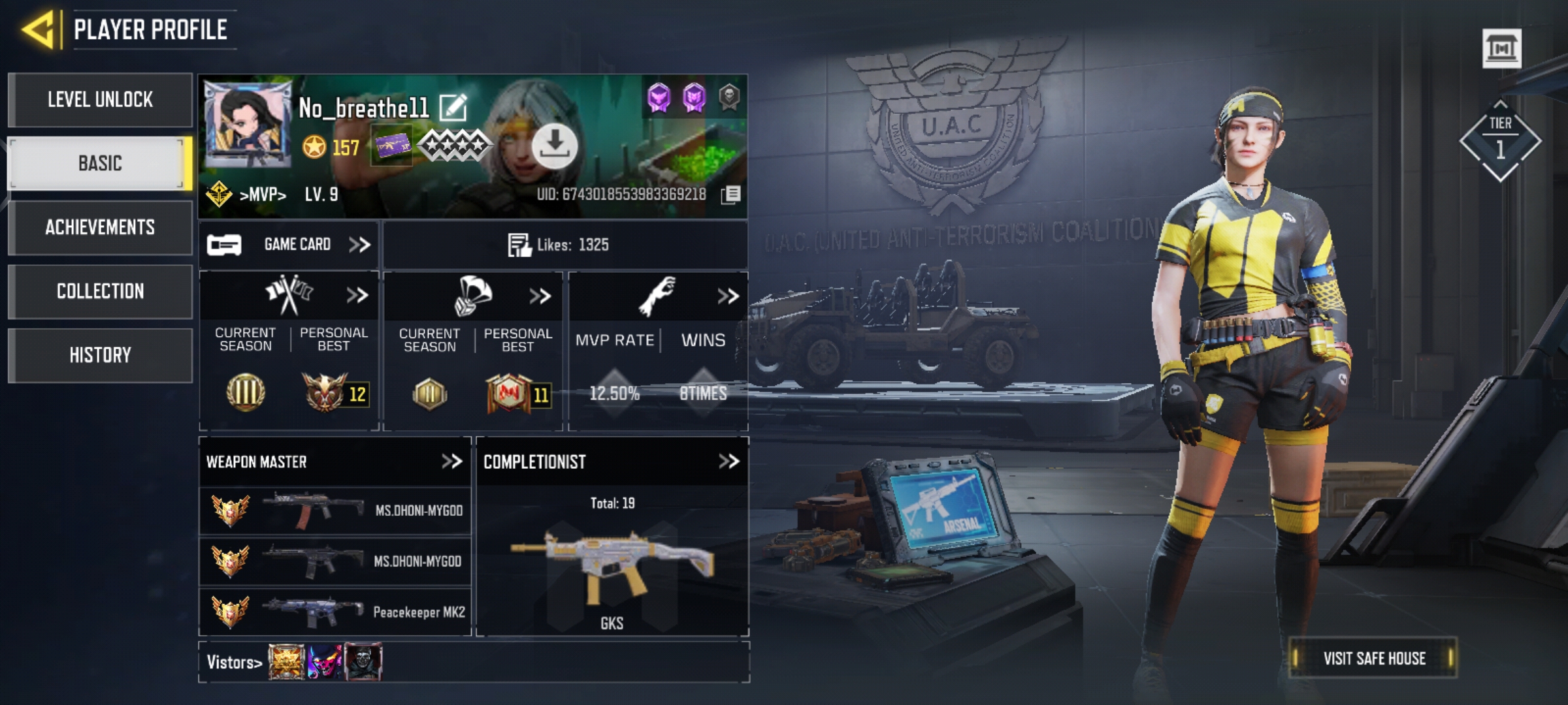 COD Mobile past/present season statistics