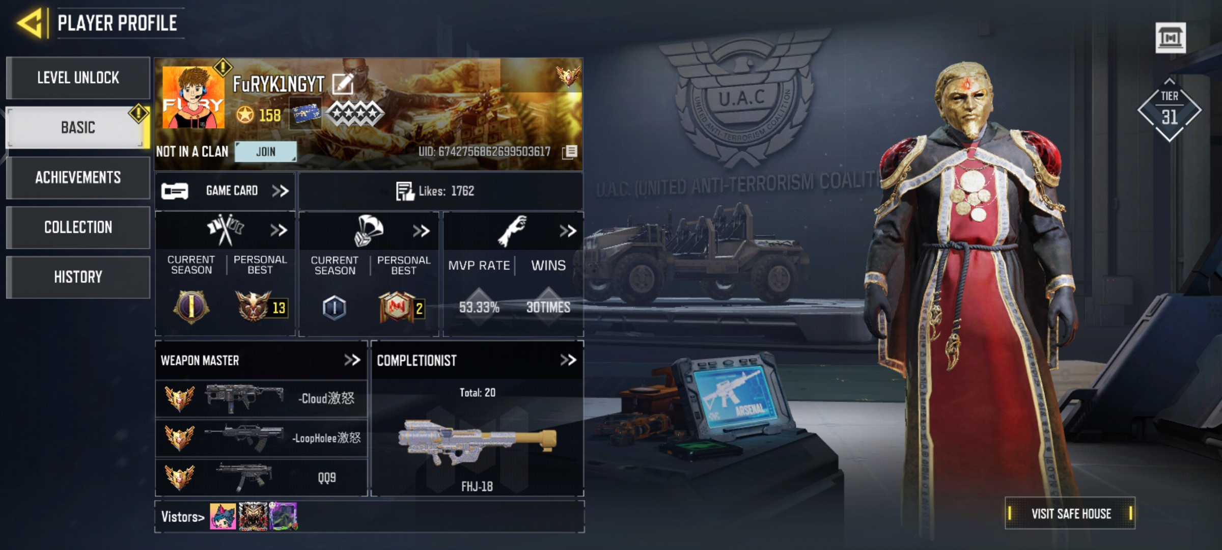 'COD Mobile' past/present season statistics