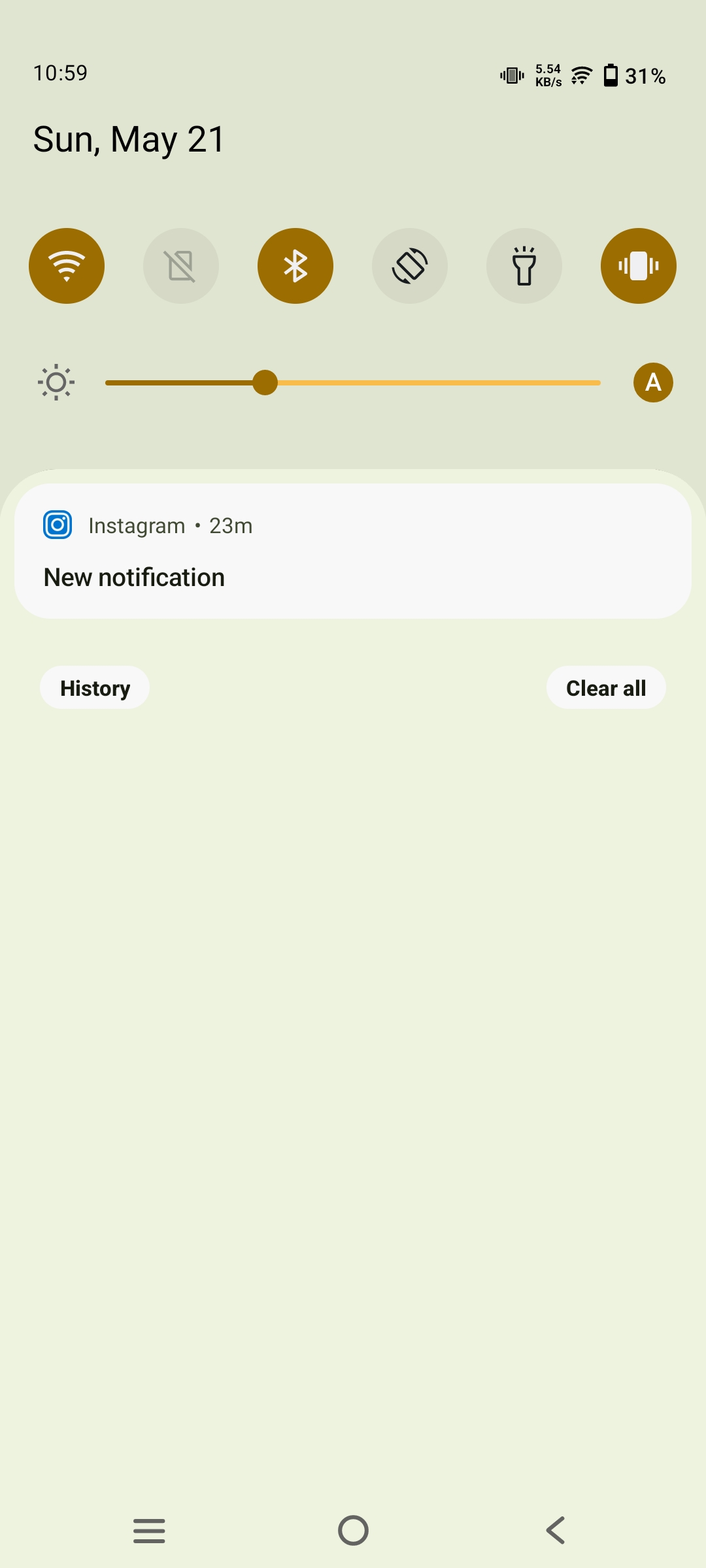 Notification issue