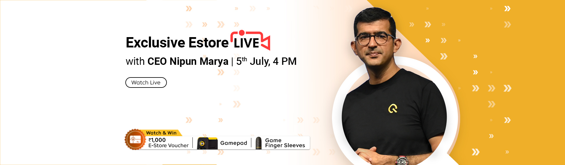 📢 Watch Our Exclusive Estore LIVE today at 4PM! ☺️👍