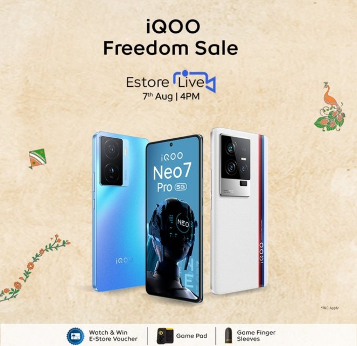 📢 iQOO E-Store LIVE Today At 4PM 🥳🎉