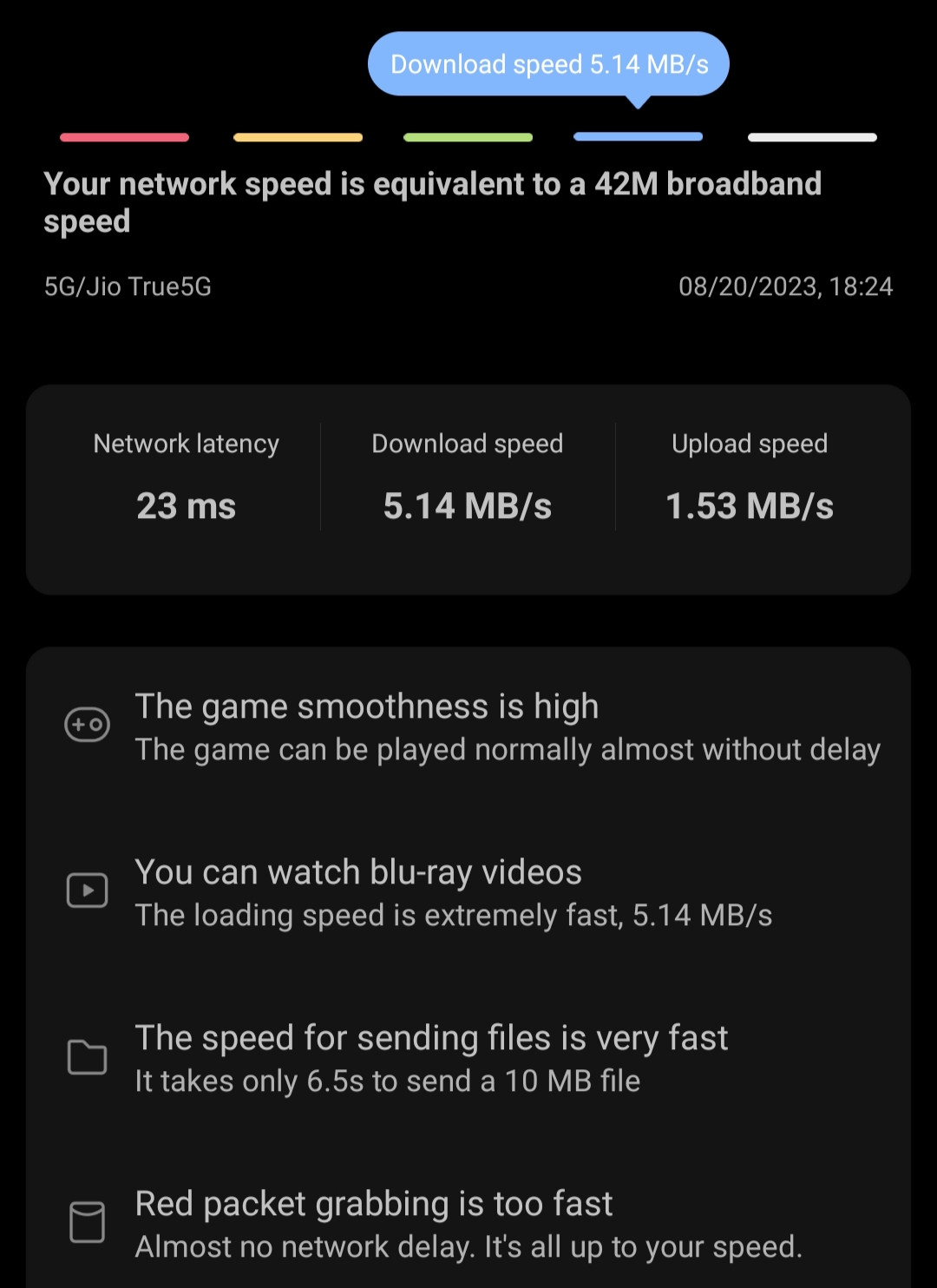 5G speed below average after update