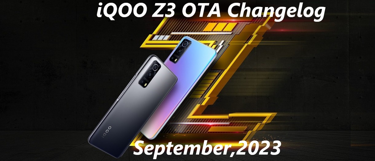 September 2023,Update for iQOO Z3