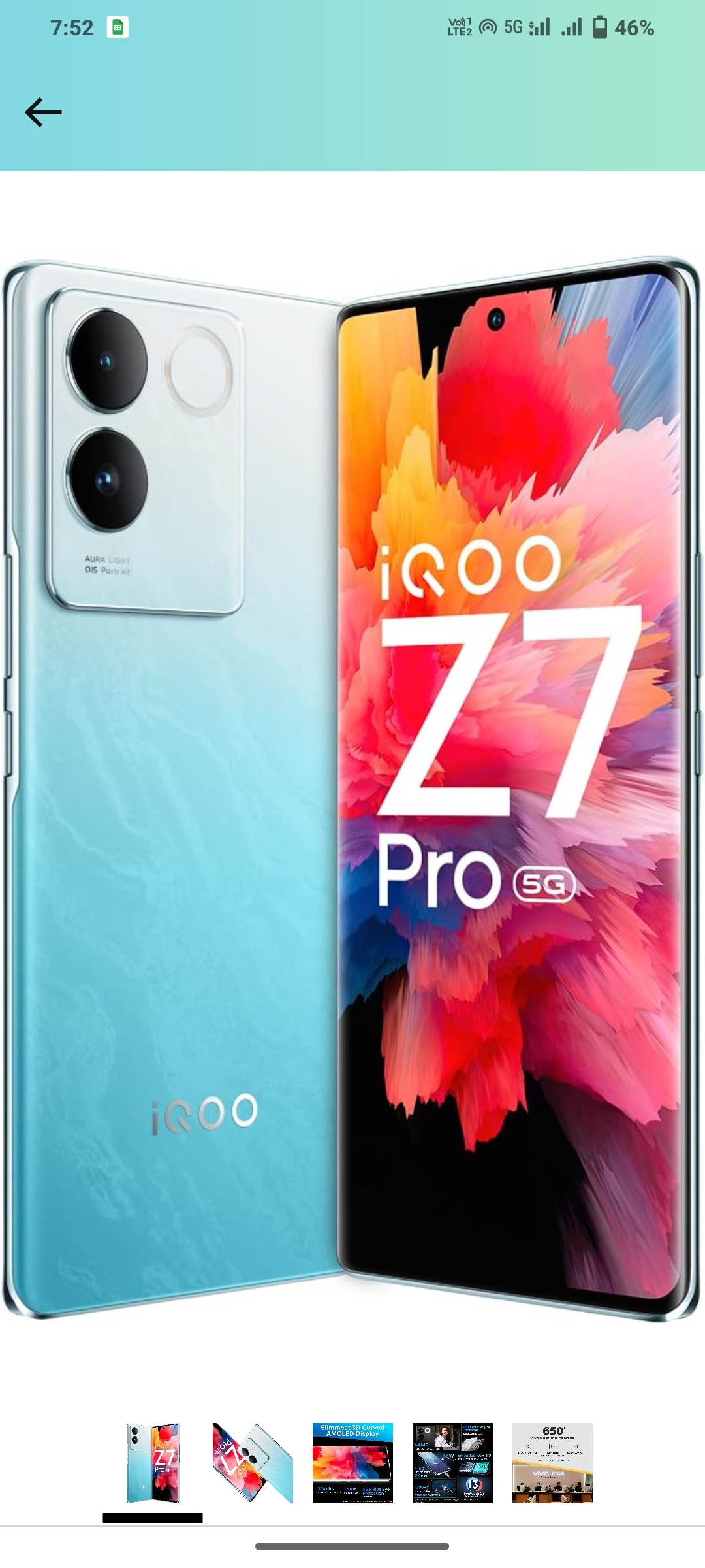 IQOO Z7 PRO AT ₹21499 😉 ️🌟