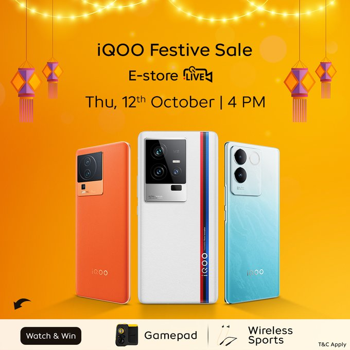 📢 iQOO | E-Store Live | 12th October | 4 PM