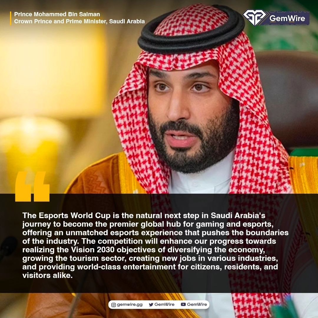 SAUDI ARABIA TO LAUNCH ESPORTS WORLD CUP