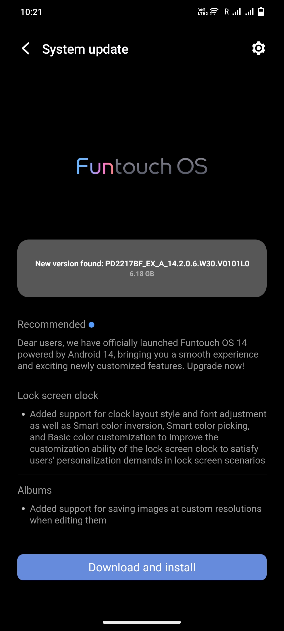 Funtouch OS 14 - IQOO 9T Legend 12GB - 256GB