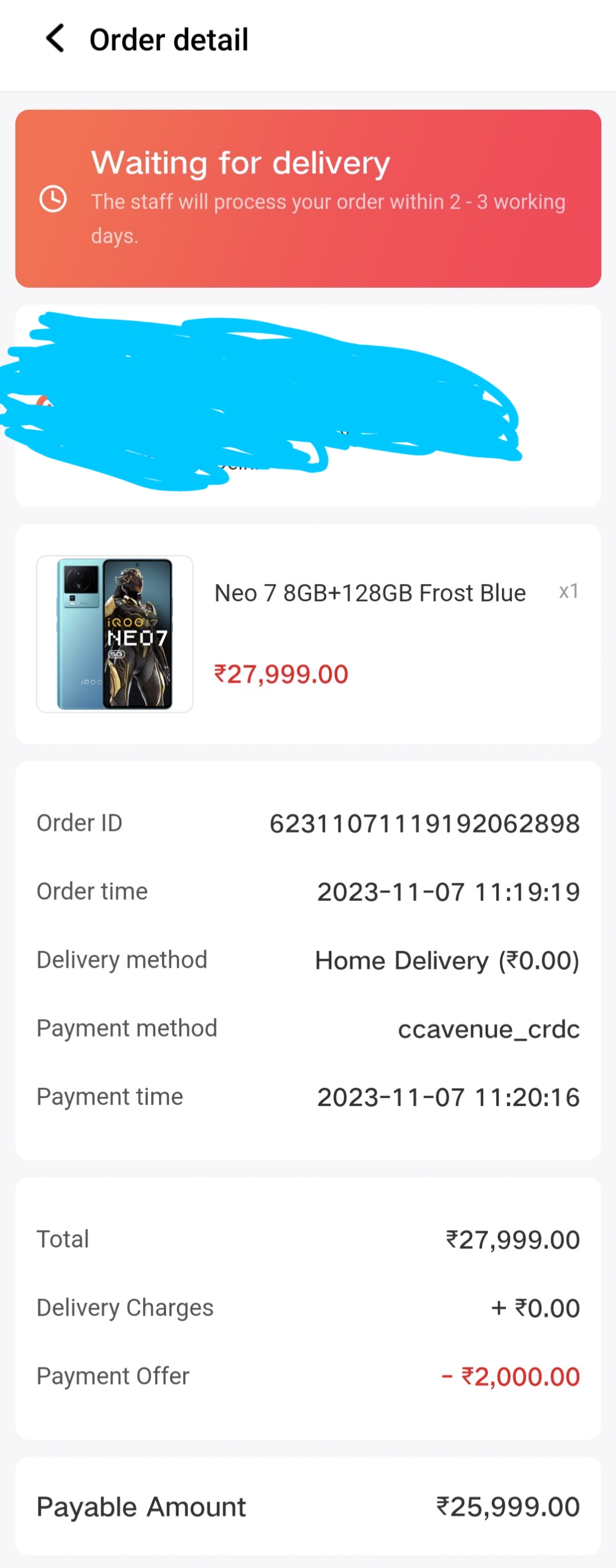Never Buy From IQOO website