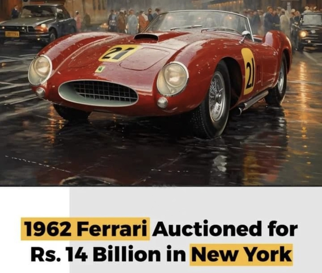 1962 Ferrari Auctioned at a very higher cost 😮😮😮