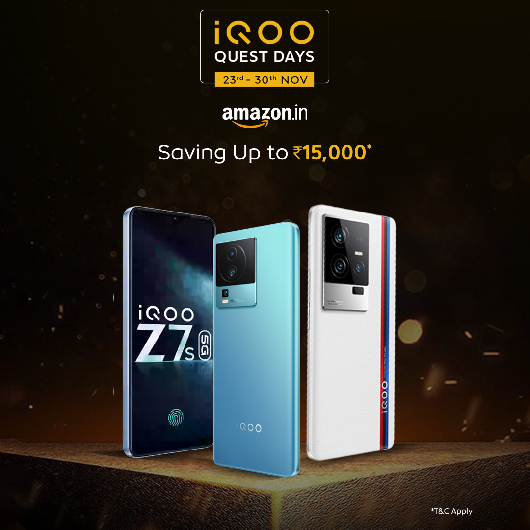 iQOO Quest Days are back again Starts from Nov 23rd - 30th