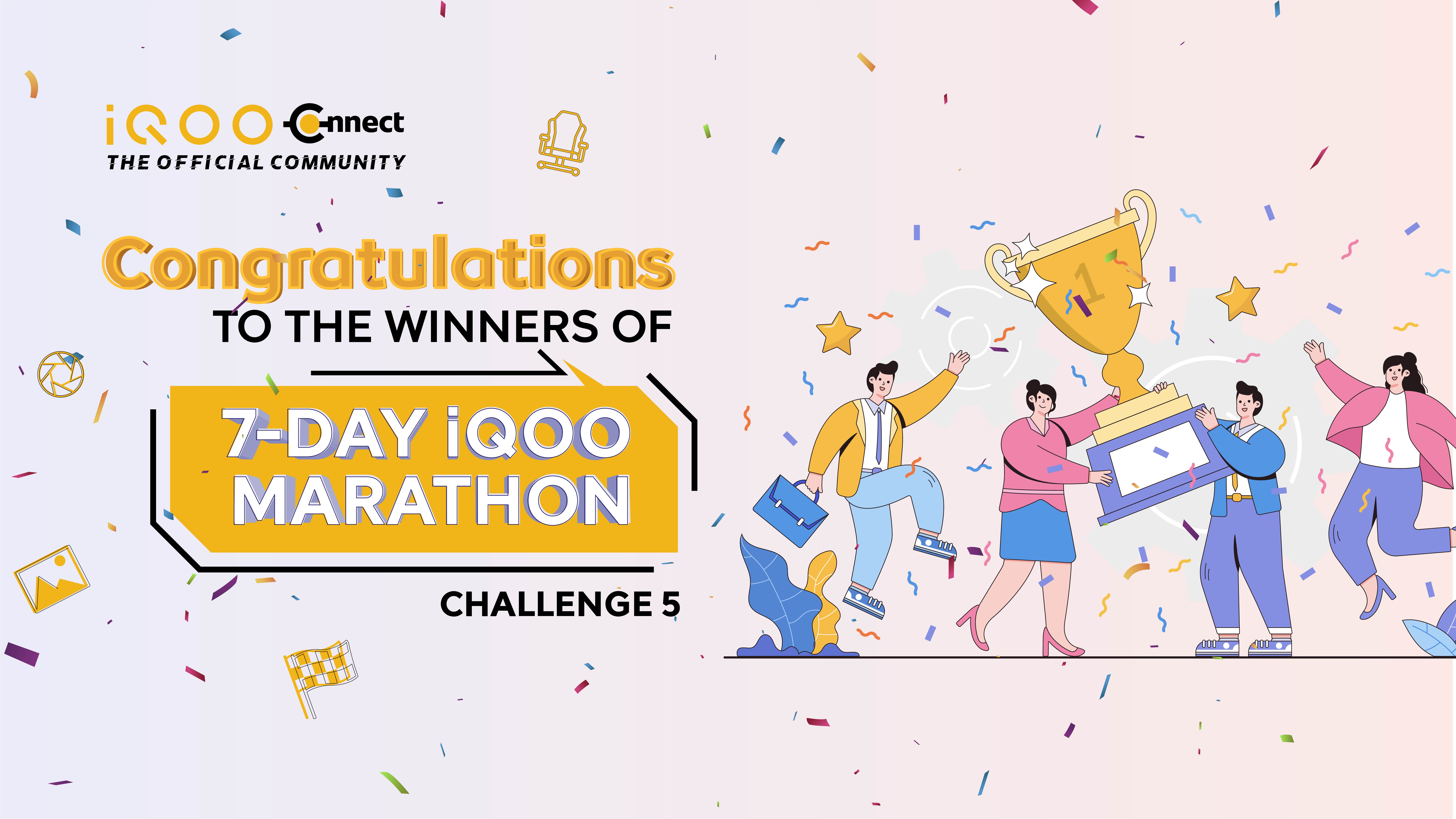 Congratulations to the Winners of 7-Day iQOO Marathon | Challenge 5