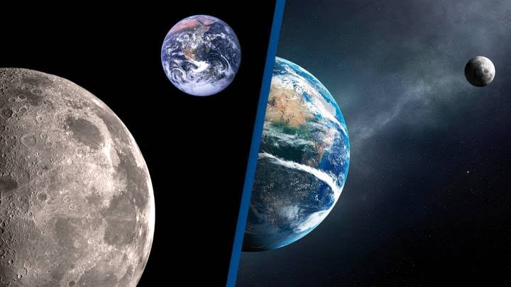 The Moon is gradually distancing itself from Earth.