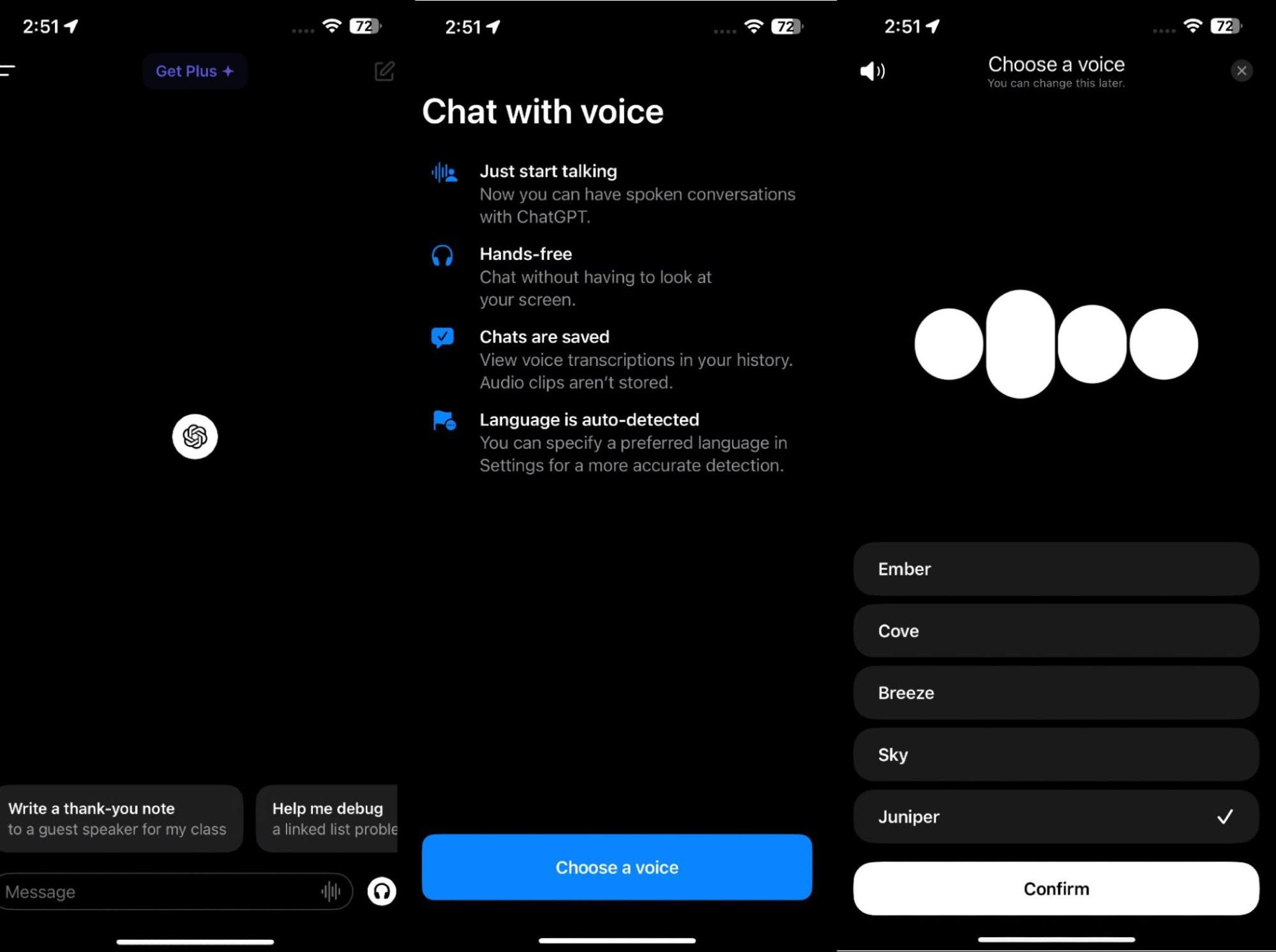 ChatGPT II How to use the ChatGPT voice chat feature