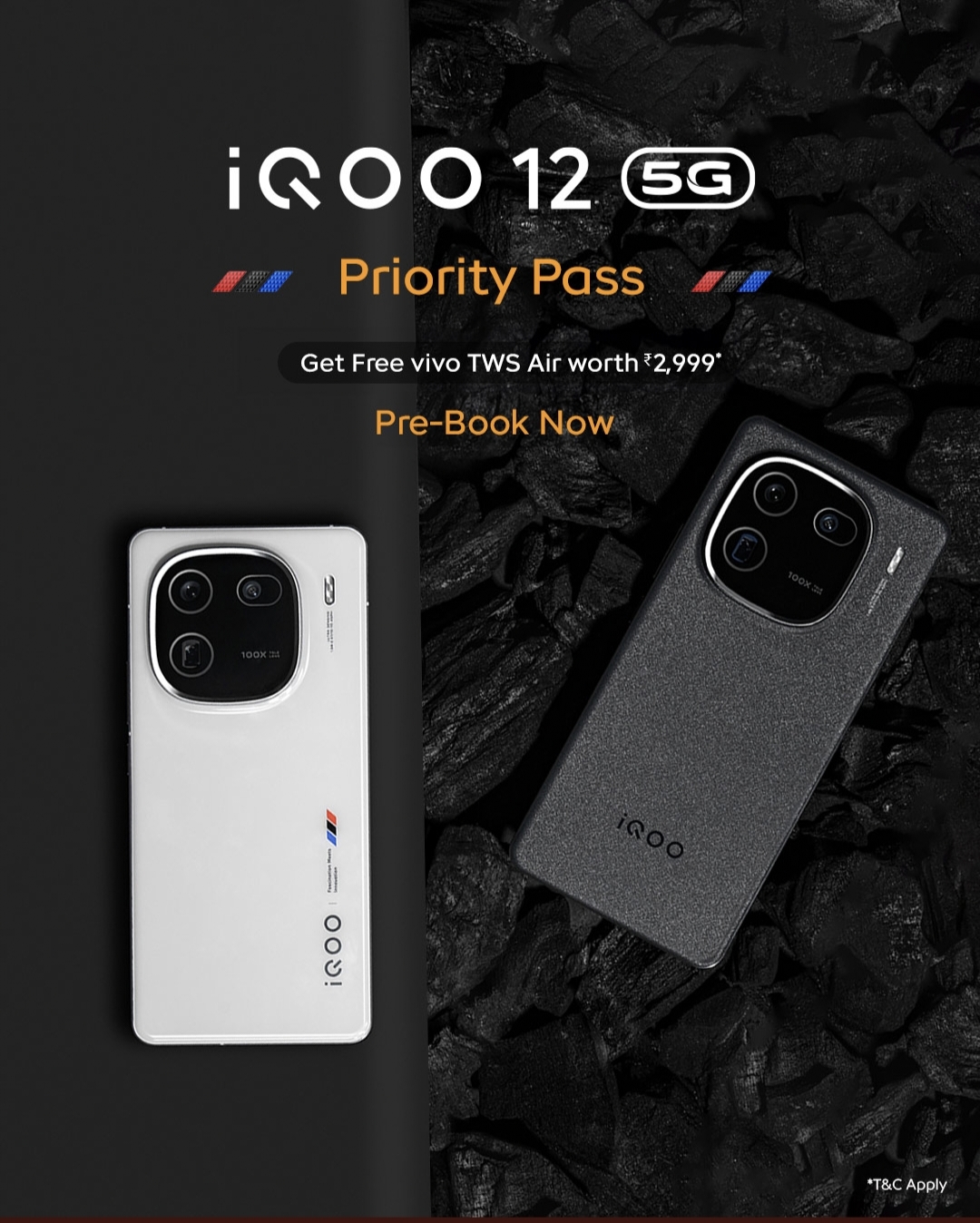 iQOO 12 Priority Pass is live now 🤩 From 5-7th December