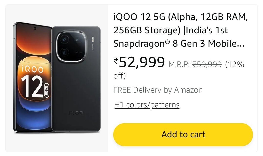 iQOO 12 Price reveal