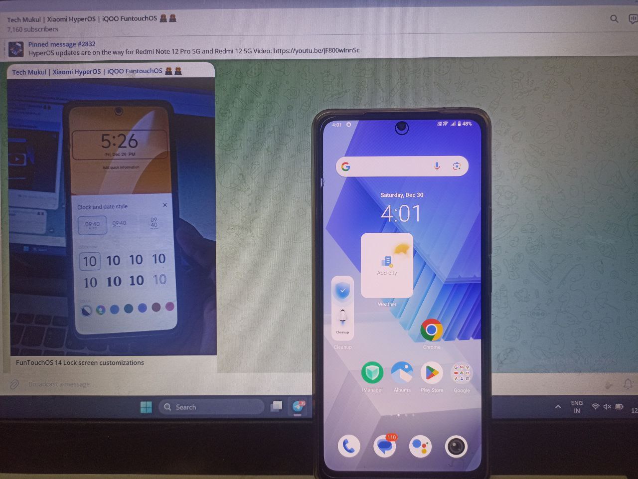FuntouchOS 14 small review - iQOO Neo 7 Pro 5G