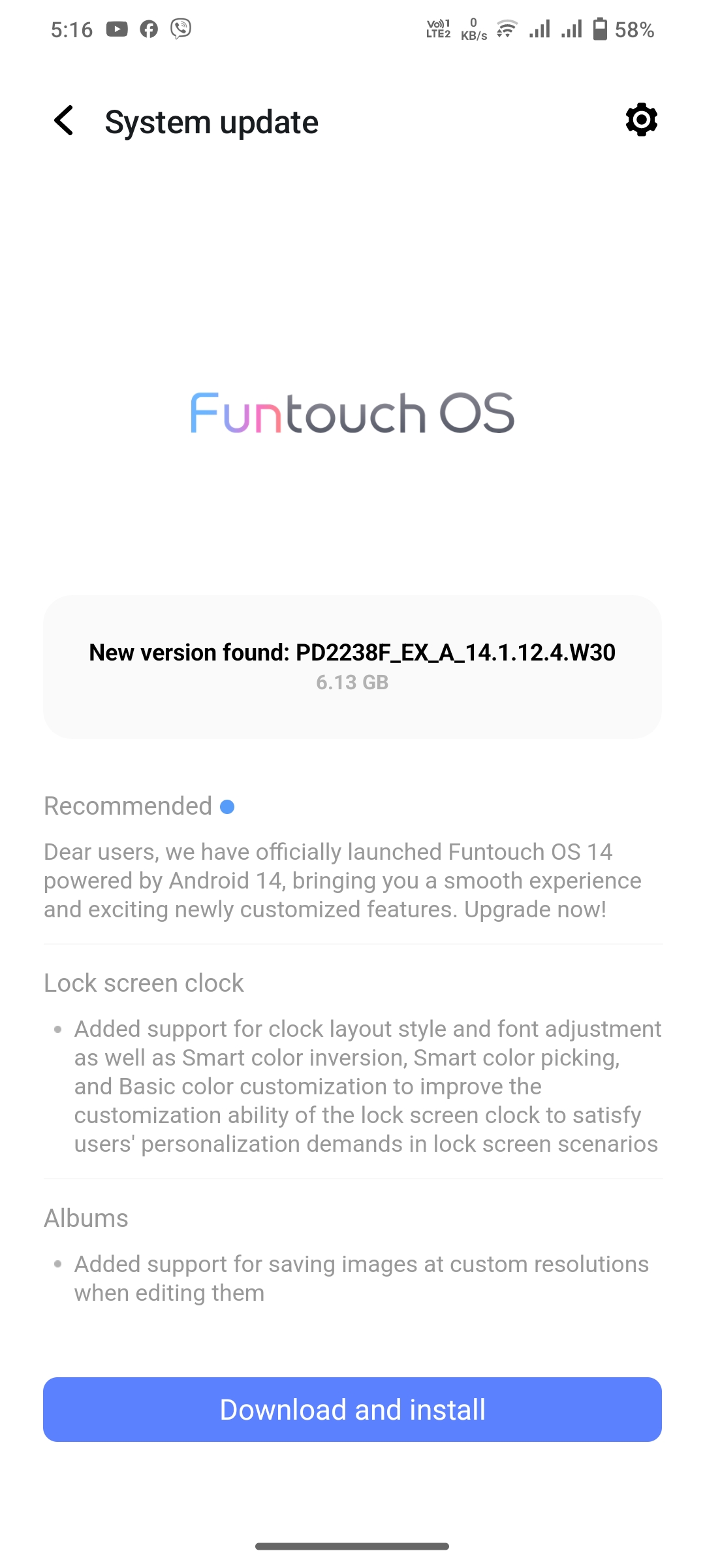 Stable update of android 14 (funtouch OS 14) is here