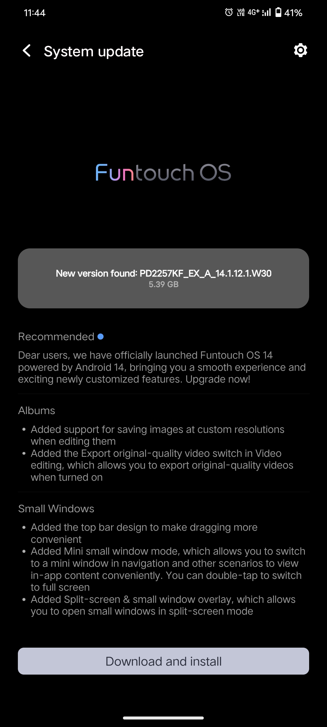 IQOO Z7 Android 14 update