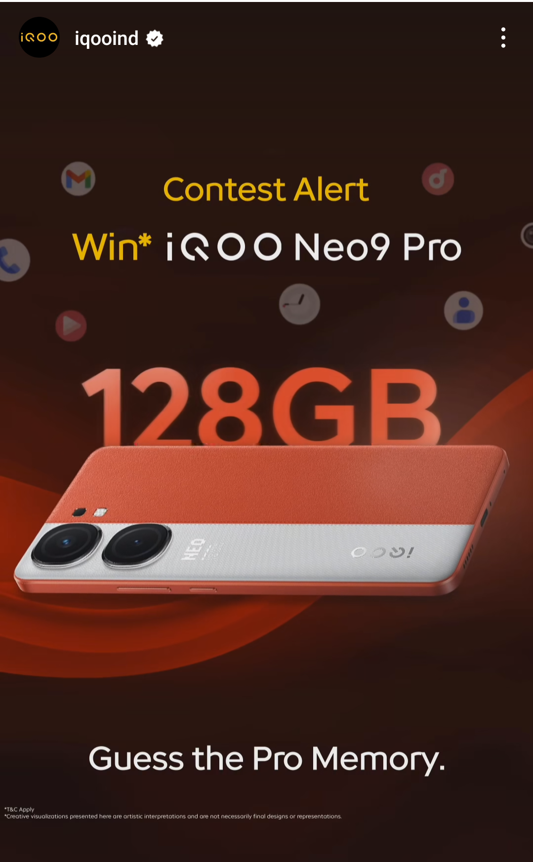 Hope i win it my brother love IQOO after my seeing IQOO neo 7 hope he win