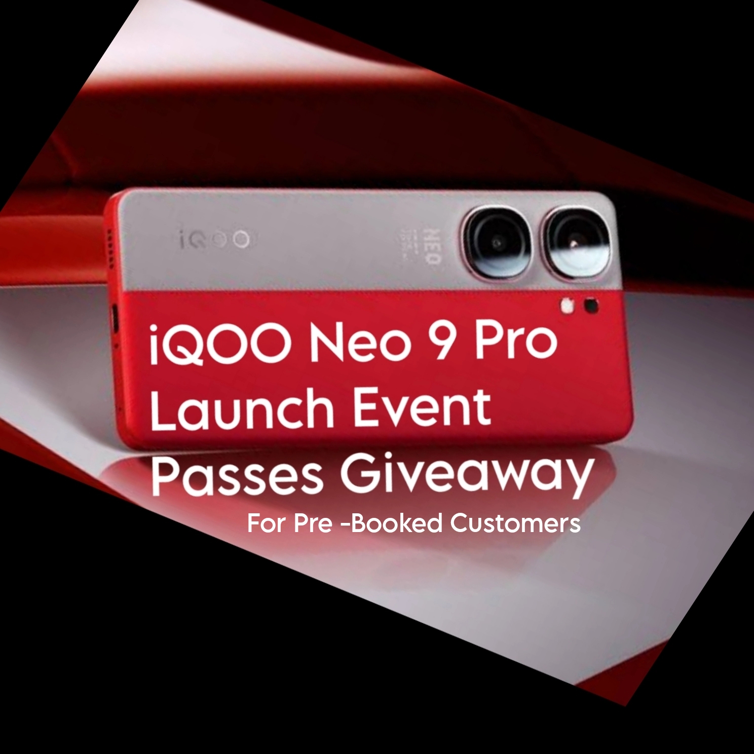iQOO Neo 9 Pro Launch event at Noida Exclusive Tickets Giveaway by iQOO ...