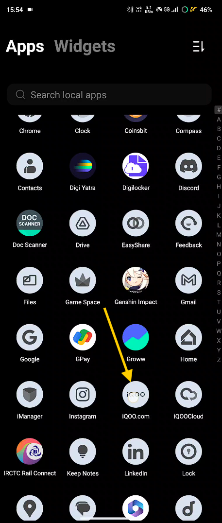How to take Log in iQOO Phones?