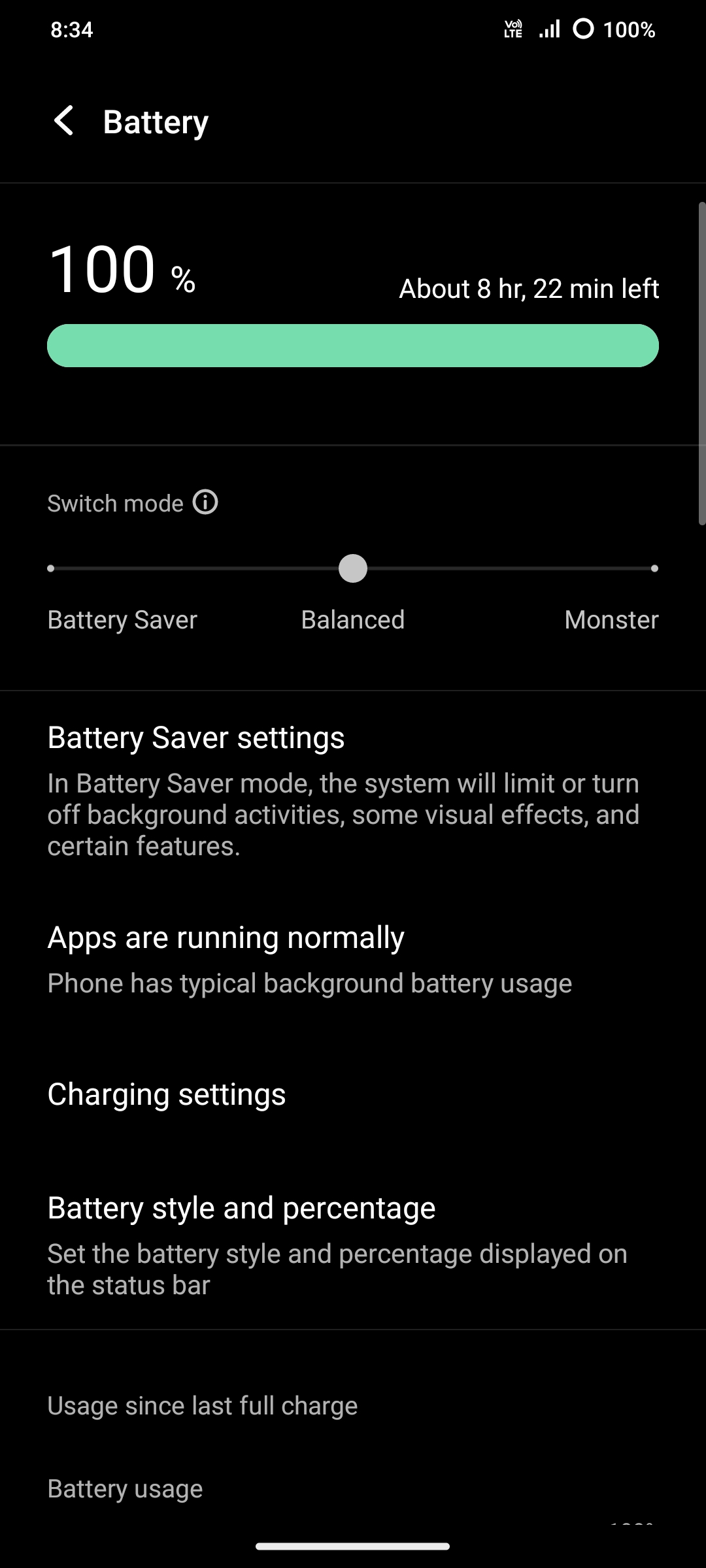 Now's your turn. What is your charge and what is remaining time ...