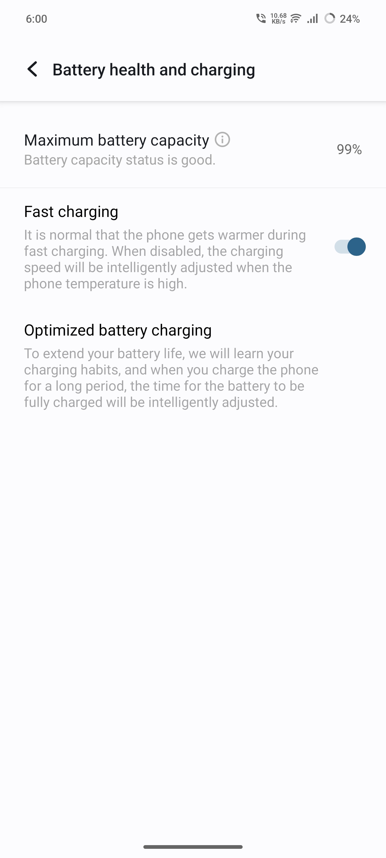 Battery health