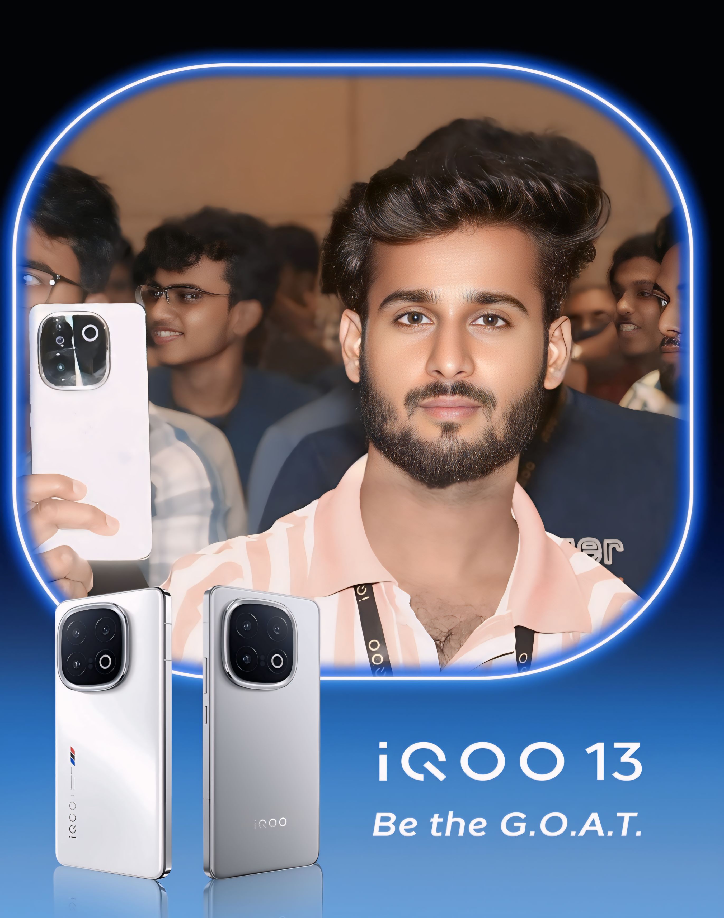 I'm all set for the #iQOO13 Launch - #BeTheGOAT"