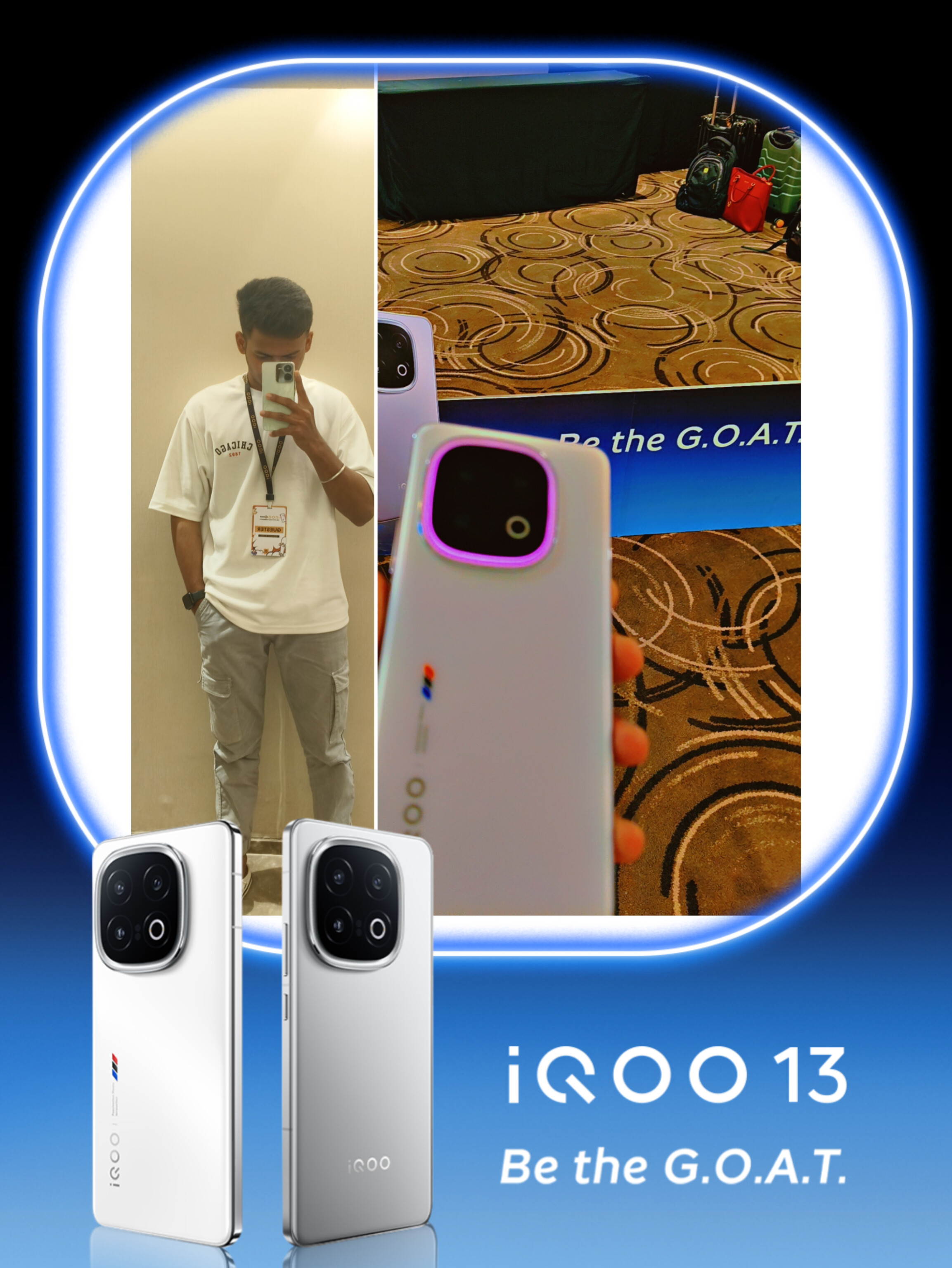 I'm all set for the #iQOO13 Launch - #BeTheGOAT".