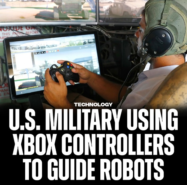 US Military Using X BOX Controller To Guide Robots 🤯🎮🎯
