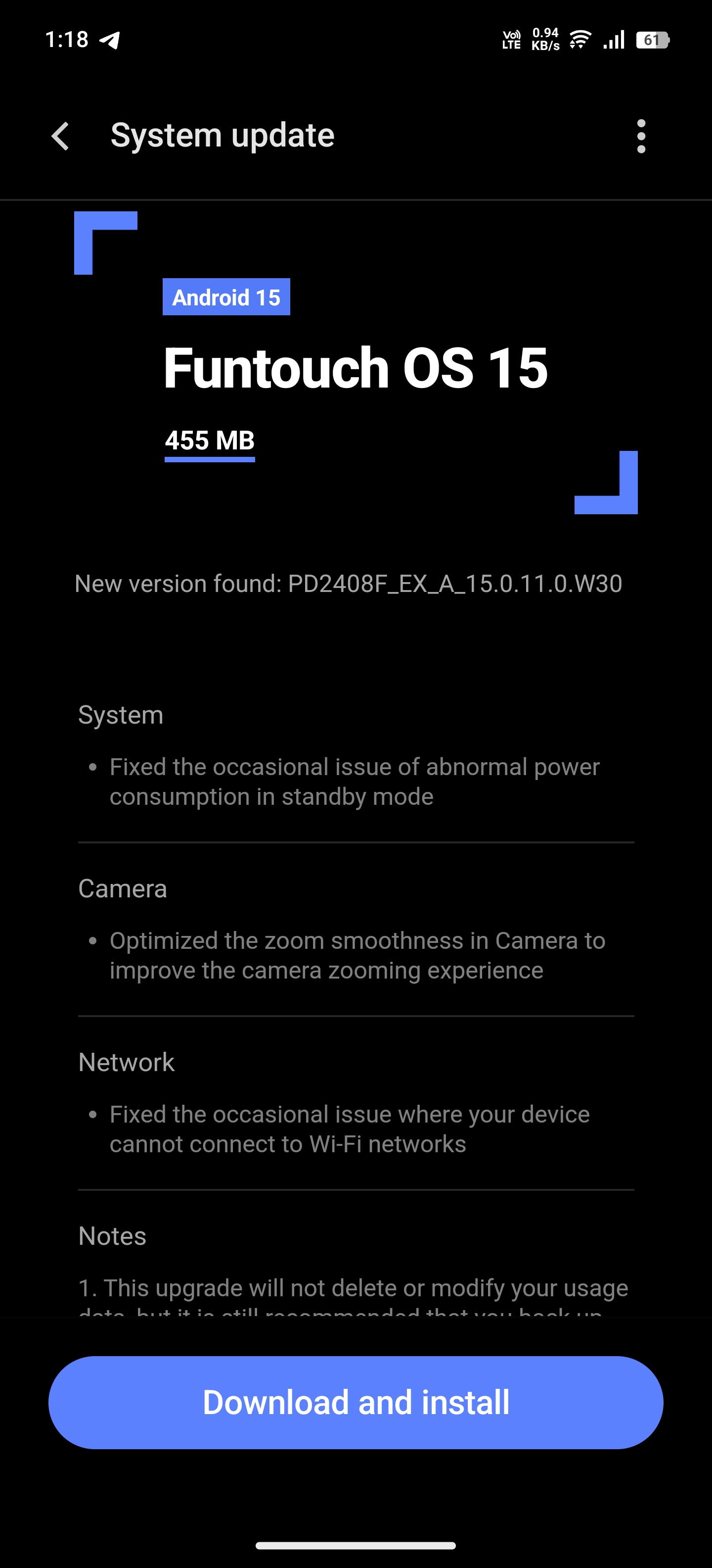 Iqoo 13 new software update