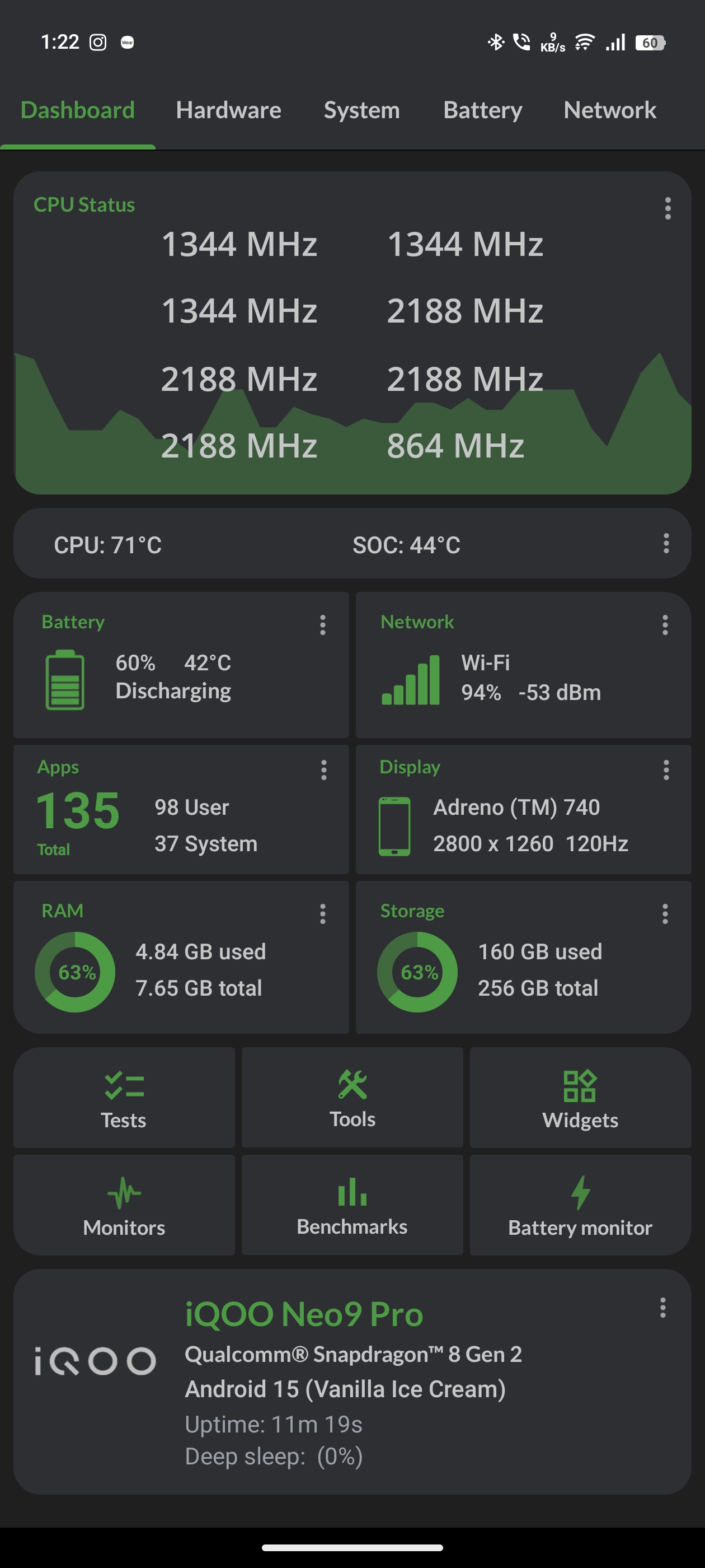 iQOO neo 9 pro FunTouch os 15