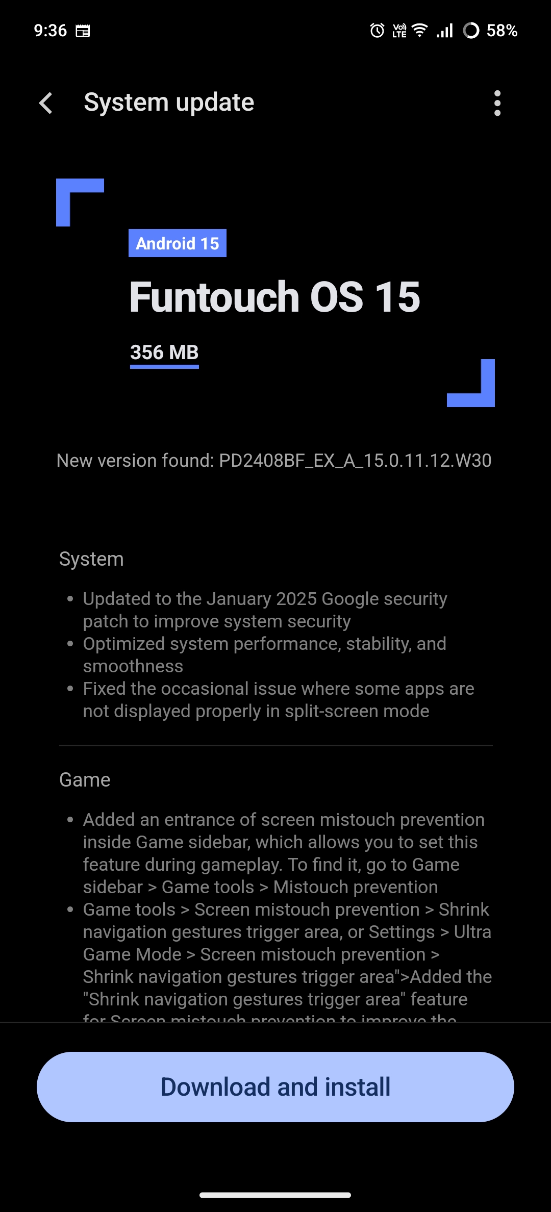 iQOO 13 new software update.