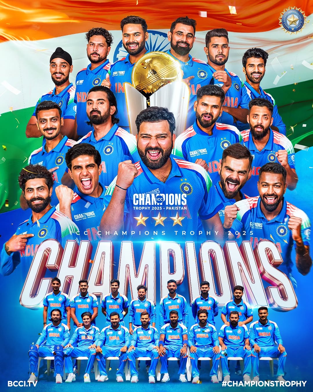 India Wins ICC Champions Trophy 2025