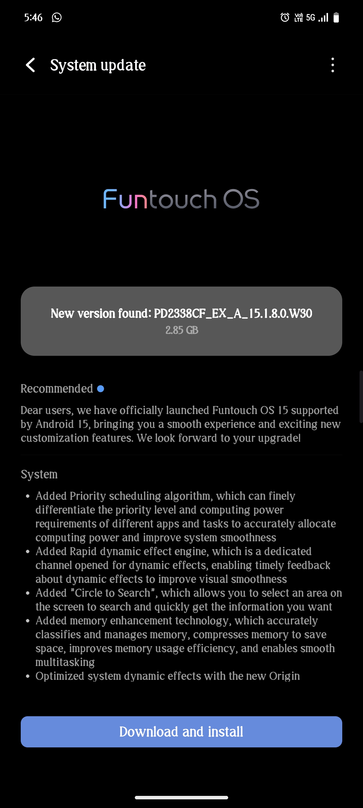 IQ Neo 9 pro stable Android 15 updation received