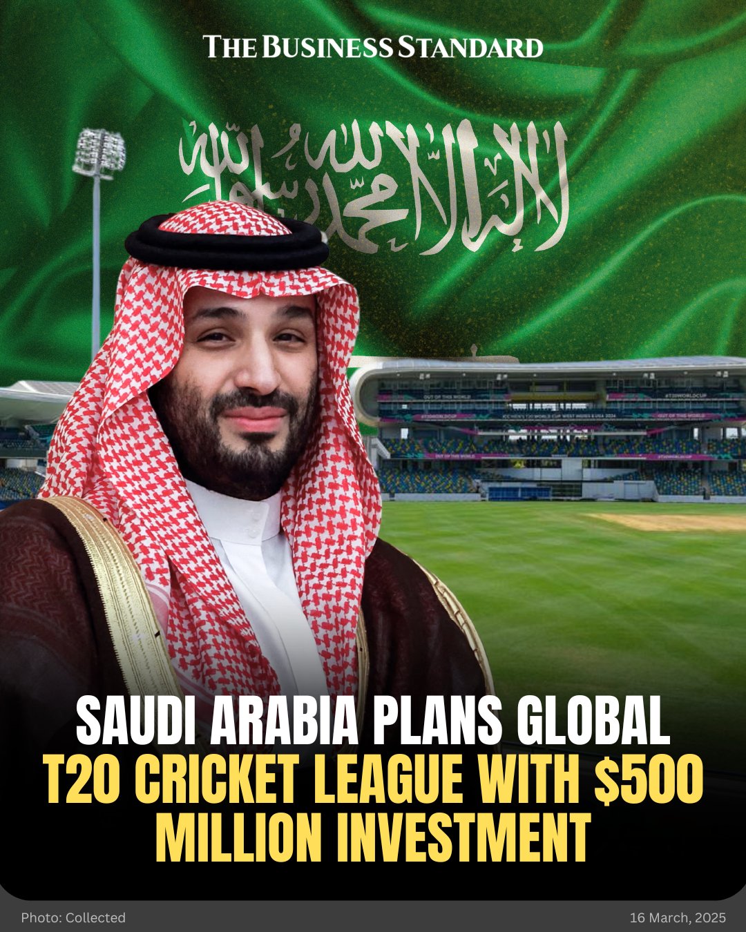 Saudi Arabia plans to launch Global T20 league