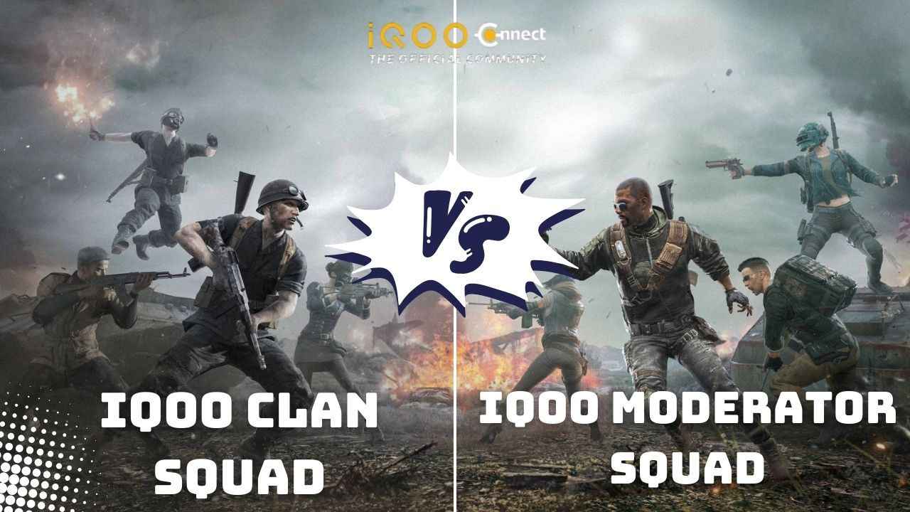 📢 iQOO Clan Squad vs iQOO Moderators Squad – TDM & Arena Battles! 🔥🎮