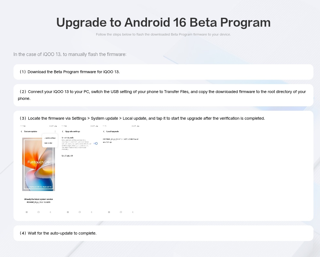 Android 16 - iQOO Developer Preview Program is Live