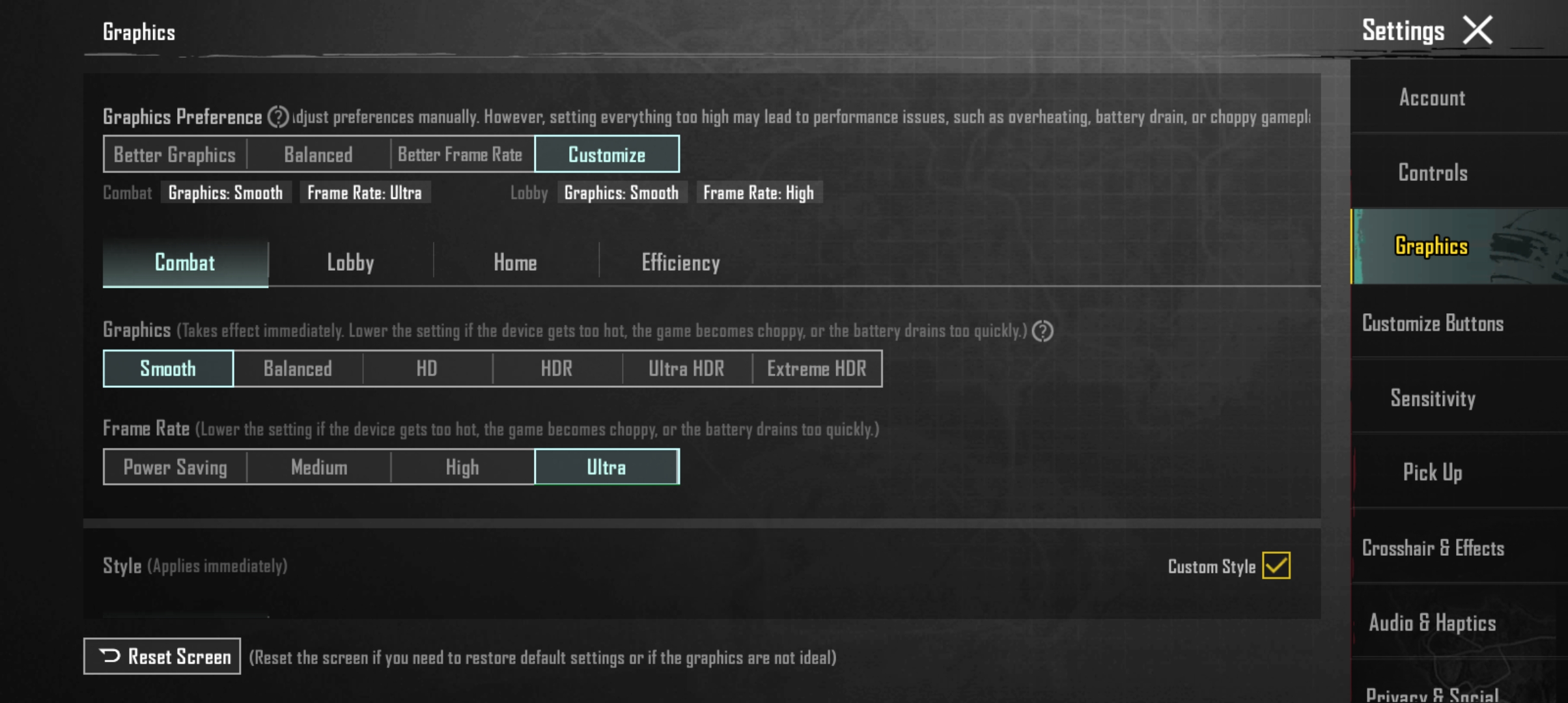 Z9x have only 45 fps in bgmi