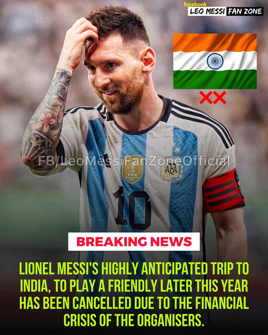 Lionel Messi's India trip reportedly cancel as organisers fail to raise ...