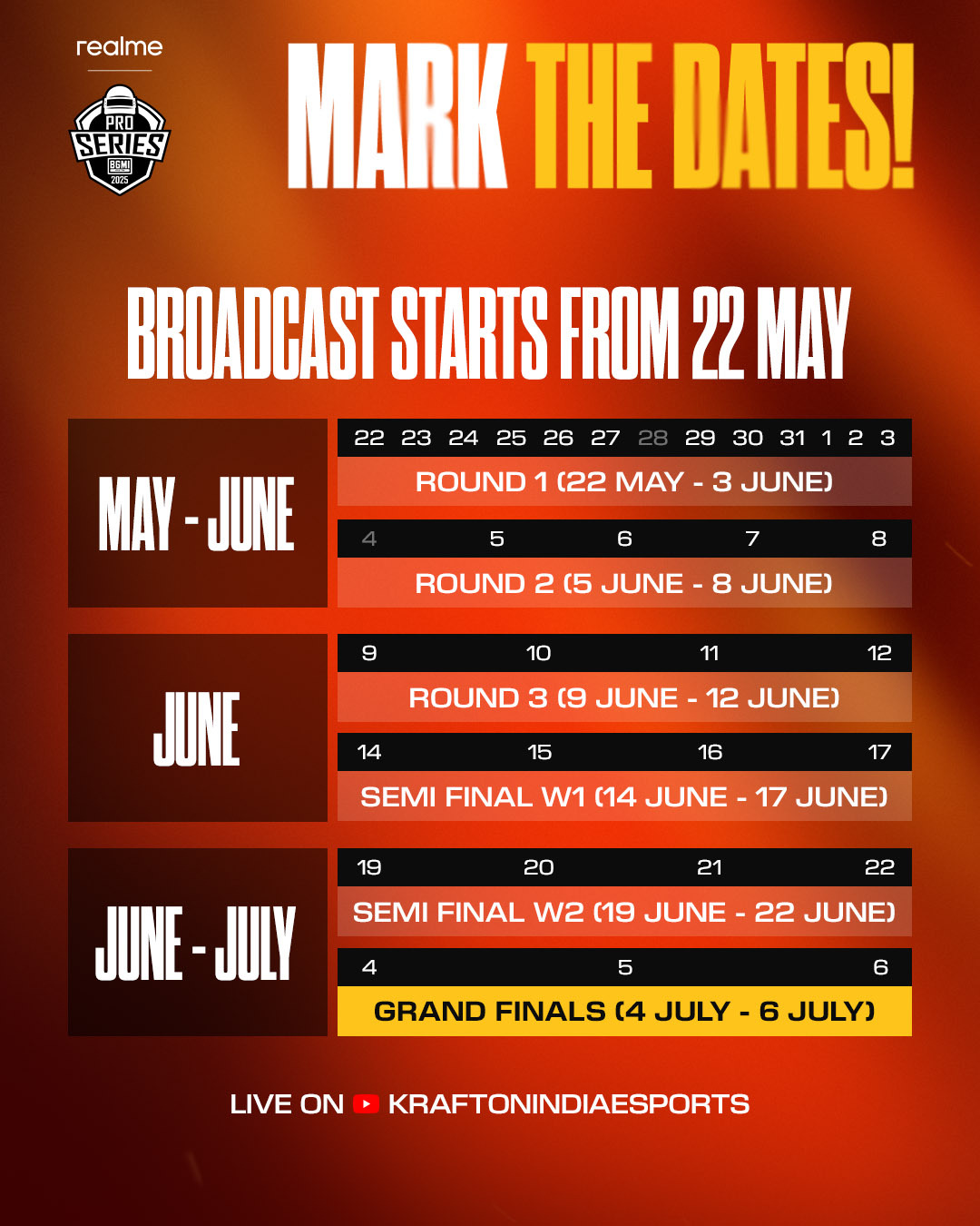 BMPS 2025 Full Schedule Is Out Now