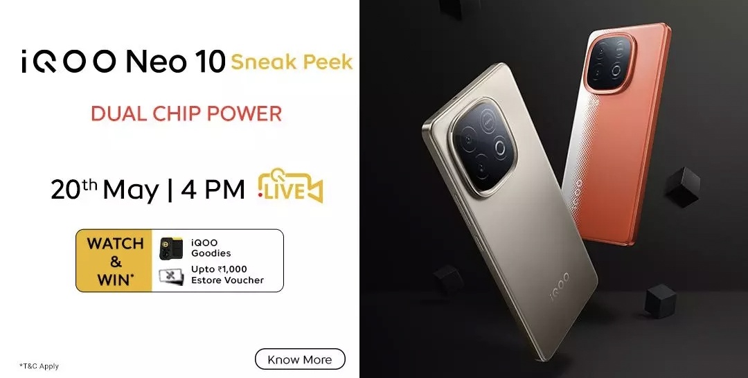 E-Sneak Peek Alert! iQOO Neo 10 Coming With Dual Chip Power! iQOO Estore Live