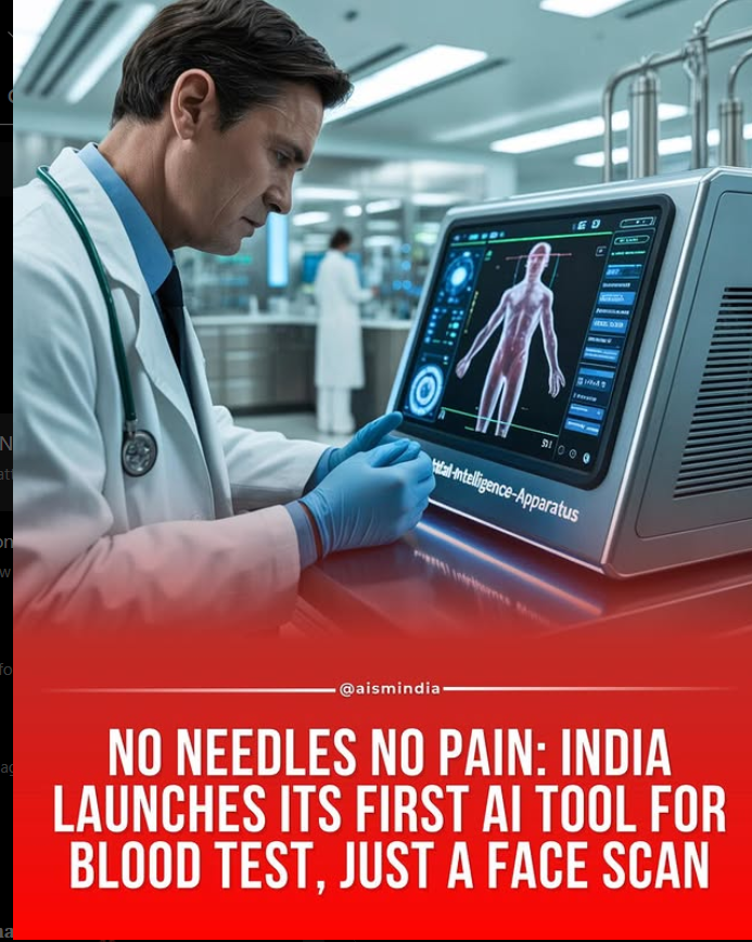 India Launches First AI Blood Test That Needs Only a Face Scan – No Needles