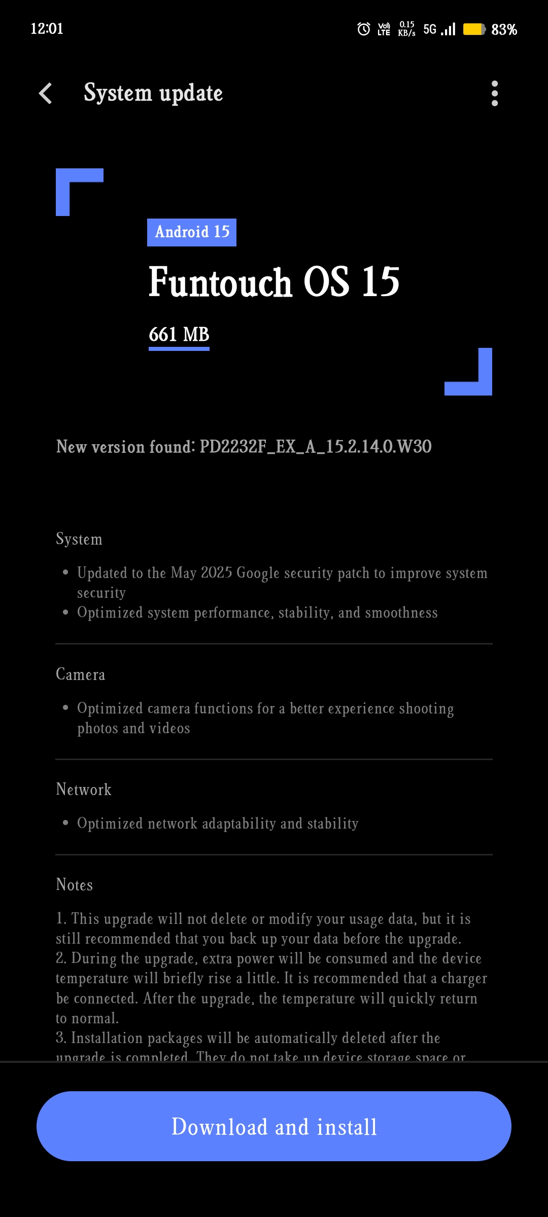 iQOO neo7 pro May Software Update
